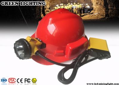 China 3W 10.4Ah Underground Miner Cap Lamp ,  Rechargeable LED Headlamp with Warning Light for sale