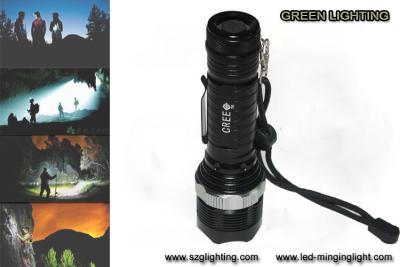 Chine Torche menée rechargeable de GL-F002 XML-T6, 10W 1200 lumen Cree Led Flashlight à vendre