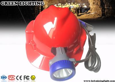 China 1.2Watt 230Lumens Corded Security Rechargeable Mining Cap Lamp with 15000Lux Strong Brightness for sale