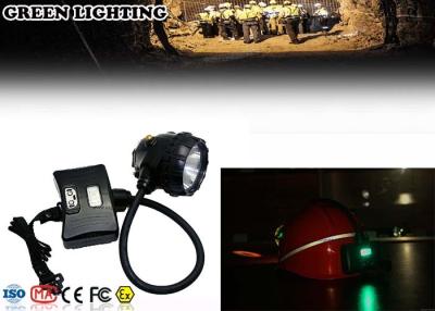 China 15000 Lux Rechargeable LED Headlamp With Rear Warning Light Semi Corded Type for sale