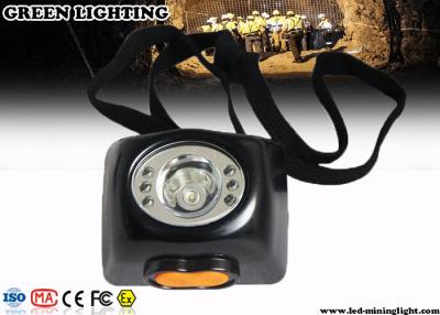 China Cordless Mining Rechargeable LED Headlamp With 3W LCD Display 4500mAH Battery for sale