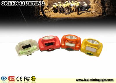 China Light Weight PC Meterial Kl2.6lm Led Mining Headlamp 6000lux With Oled Screen for sale
