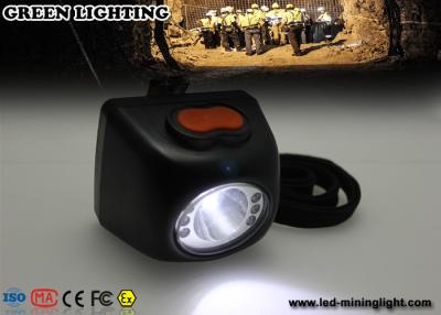 China Explosion Proof 3500-4500 Lux Led Miners Lamp , Cordless Cap Lamp 300ma Li - Ion Battery for sale