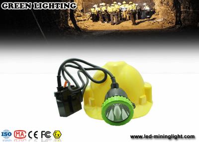 중국 50000 럭스 스테인레스 본질 안전은 11.2ah Li 이온 배터리와 재충전이 가능한 광부들 전면램프를 끈으로 묶었습니다 판매용