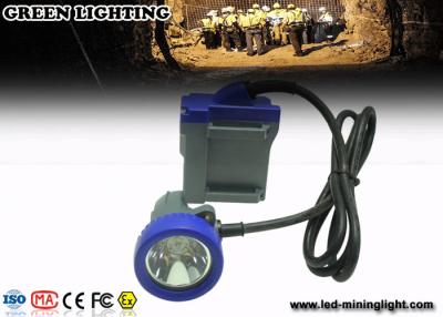China high performance blue cover Cordless Cap Lamp Hard Hat Lights 4000lux brightness for sale