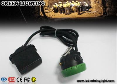 China IP68 Waterproof Coal Mining Lights / 12000 Lux Brightness Miners Cap Lamp for sale