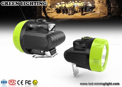 China 7000 Lux Rechargeable Coal Miners Headlamp / Mining Led Lights High Brightness for sale