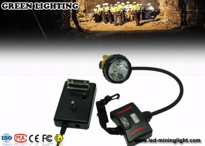 China 28000 Lux 3W IP68 Waterproof Mining Cap Lights with Warning Light Battery Box for sale