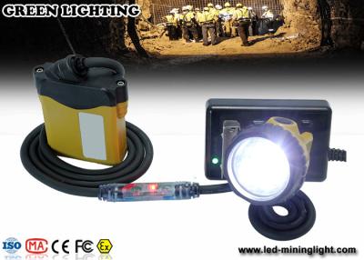 China LED mining headlamp safety cap lamp , super brightness 25000lux IP68 for sale