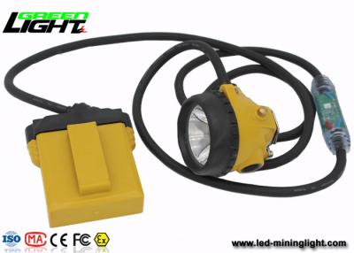 China Lámpara de explotación minera a prueba de explosiones del IP 68 LED con la luz del cable de la seguridad, 28000 Lux Miners Cap Lamp en venta