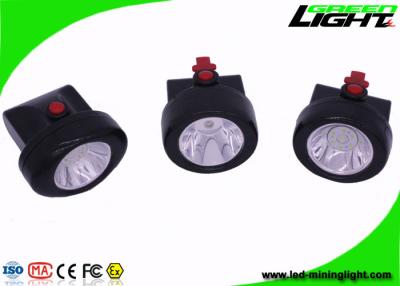 China Msha Approved Cordless Mining Cap Lights , Portable Black Miner Lamp with 15 Hours Lighting Time for sale