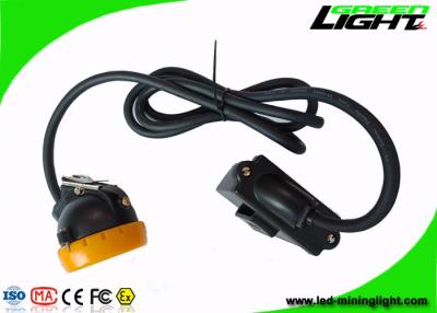 China Rechargeable Cordless Cap Lamp Mining Black Miner Helmet Lamp With Low Power Warning for sale
