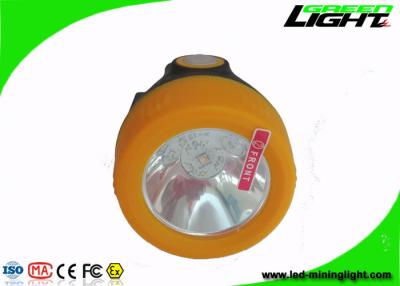 China 10000 Lux Rechargeable LED Headlamp Adjustable SS Clip For Underground Coal Mine for sale
