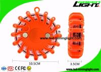 China Super Bright LED Warning Light Orange Roadside Emergency Disk IP65 900M Visibility for sale