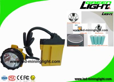 China 800mA Rechargeable Underground Coal Mining Lights 25000 Lux Waterproof Safety Miner Headlight for sale