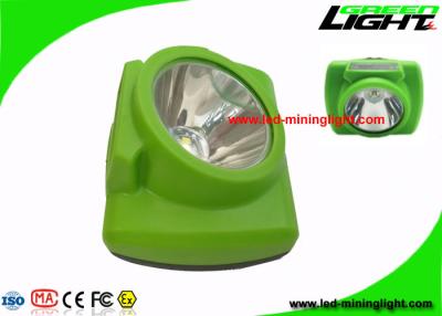 China Rechargeable LED Mining Cap Lamp With Cradle / USB Charger OLED Screen for sale