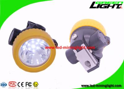 China Wireless LED Mining Cap Lamp Yellow Color For Camping / Hunting / Fishing for sale