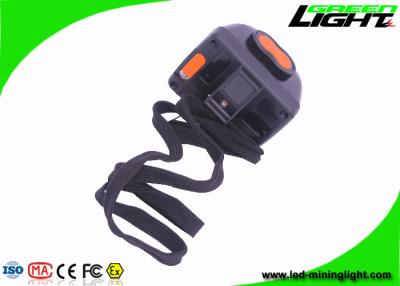 China Industrial LED Mining Light Rechargeable 8000 Lux High Beam Black Color with digital screen waterproof with safety rope for sale
