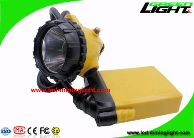 China Waterproof LED Miners Lamp 25000lux Brightness With 10.4 Ah Big Battery Capacity for sale