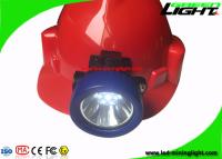China Rechargeable LED Mining Cap Lamp 2.2Ah 3.7V Cordless Hard Hat Light IP67 for sale