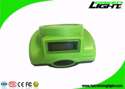 China 13000lux Brightness Miners Cap Lamp Green Cordless 3.7V With PC Shell for sale