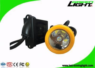 China Rechargeable Waterproof LED Headlamp 10000 Lux With Orange / Black Color for sale