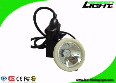 China Rechargeable LED Miners Cap Lamp Automatic Power - Off With Black And White Color for sale