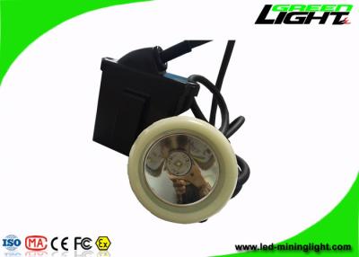 China Rechargeable LED Miners Cap Lamp Automatic Power - Off With Black And White Color for sale