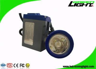 China High Safety Rechargeable LED Headlamp , LED Mining Lamp With Blue And Gray Shell for sale
