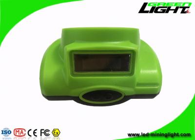 China Water Resistant Cordless Cap Lamp Green Color With Electrical Short Circuit Protection for sale