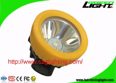 China LED Rechargeable Coal Mining Lights , Yellow Miners Helmet Light For Underground Safety for sale