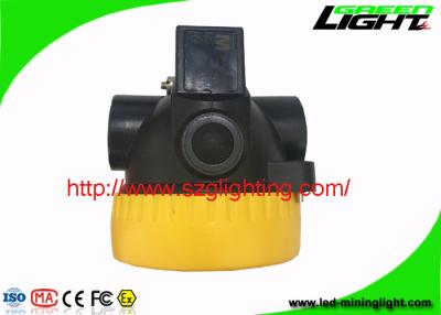 China LED Rechargeable Coal Mining Lights , Yellow Miners Helmet Light For Underground Safety for sale