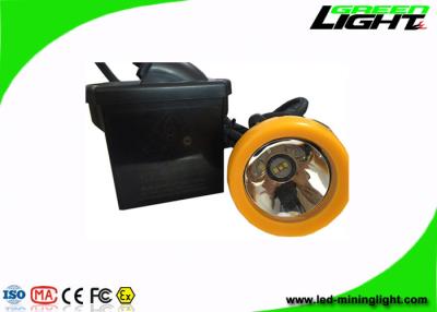 China 7.8Ah li-ion battery pack Wired LED Mining Light , Mining Cap Lights With  Black / Orange PC Shell for sale