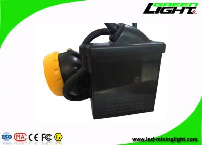 China 7.8Ah li-ion battery pack Wired LED Mining Light , Mining Cap Lights With  Black / Orange PC Shell for sale