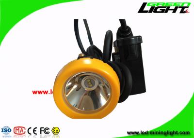 China 7.8Ah li-ion battery pack Wired LED Mining Light , Mining Cap Lights With  Black / Orange PC Shell for sale