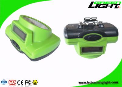 China Green Color 15000lux Rechargeable LED Headlamp 6.4Ah Battery Capacity cordless cap lamp SOS light For Miners Safety for sale
