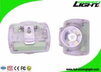 China Customized Color LED Mining Cap Lamp 232 Lumens OLED Screen 6.8Ah Battery IP68 for sale