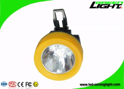 China Anti Flame Miners Cap Lamps Cordless 3.8Ah Battery 13 - 15hours Working Time CE support USB charging for sale