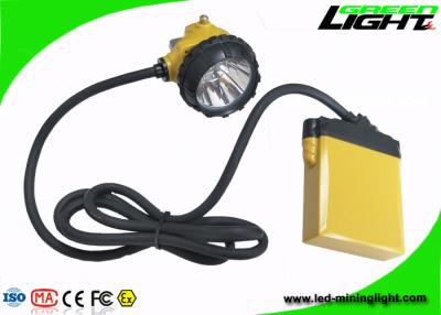 China Battery 10.4Ah Miners Cap Lamp 25000lux Brightness 13 - 15 Hours Working Time for sale