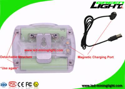 China Wireless Miners Cap Lamp All In One Structure With USB Charger / Oled Screen for sale