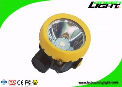 China Button Switch Cordless Mining Lights , Plug - In Charging LED Mining Cap Lamp for sale