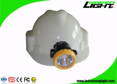 China PC Material Led Cordless Mining Cap Lights Yellow Cover With 18650 Li - Ion Battery for sale