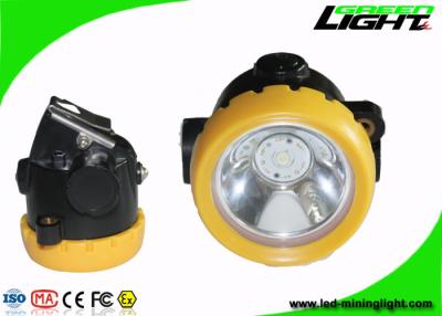 China PC Material Led Cordless Mining Cap Lights Yellow Cover With 18650 Li - Ion Battery for sale
