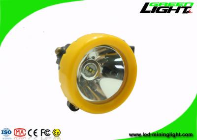 China PC Material Led Cordless Mining Cap Lights Yellow Cover With 18650 Li - Ion Battery for sale