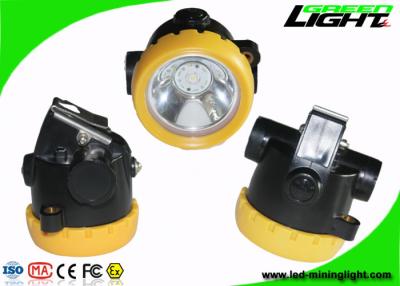 China PC Material Led Cordless Mining Cap Lights Yellow Cover With 18650 Li - Ion Battery for sale