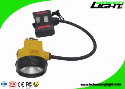 China 6.8Ah Rechargeable LED Mining Light Headlamps 15000lux Brightness 15hrs Working Time for sale