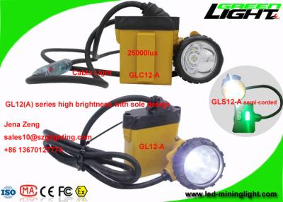 China High Brightness 25000 Lux Miners Helmet Light with SOS Low Power Warning Function for sale