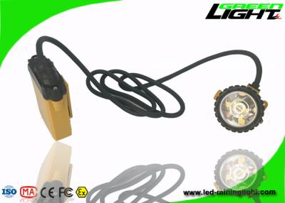 China 25000lux Brightness Miners Helmet Light IP68 Anti Explosive 1200 Battery Cycles for sale