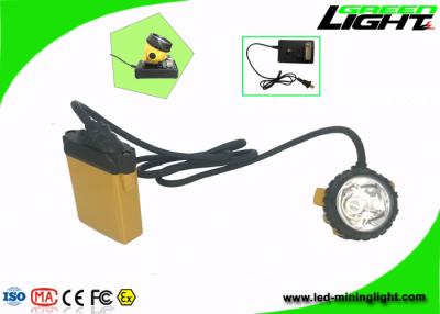 China 25000lux Brightness Miners Helmet Light IP68 Anti Explosive 1200 Battery Cycles for sale