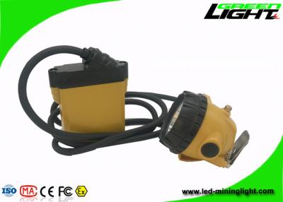 China 25000lux Brightness Miners Helmet Light IP68 Anti Explosive 1200 Battery Cycles for sale